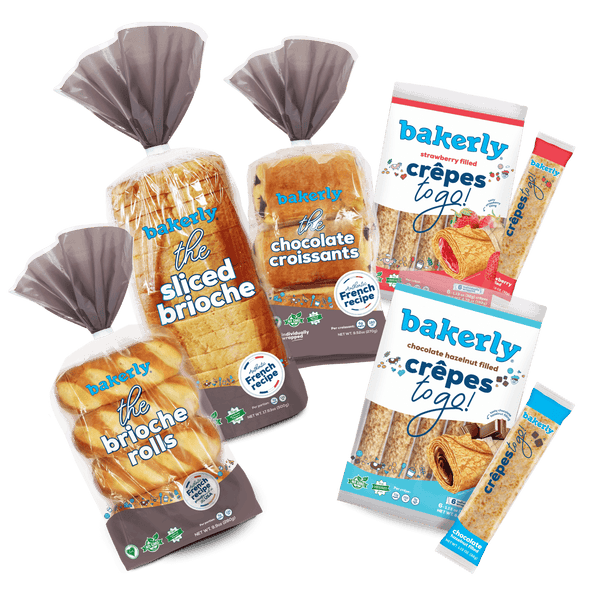 bakerly | French brioche, crêpes and pancakes to-go variety packs
